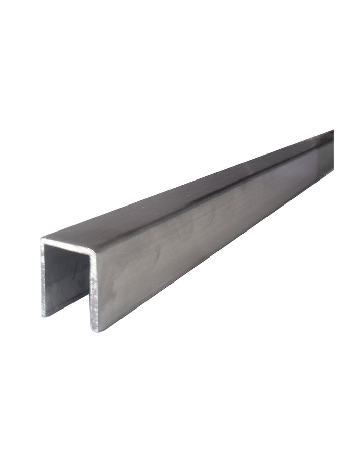 Slim Cap Rail for Glass Railing 10 ft U Channel Stainless Steel (G1013 ...