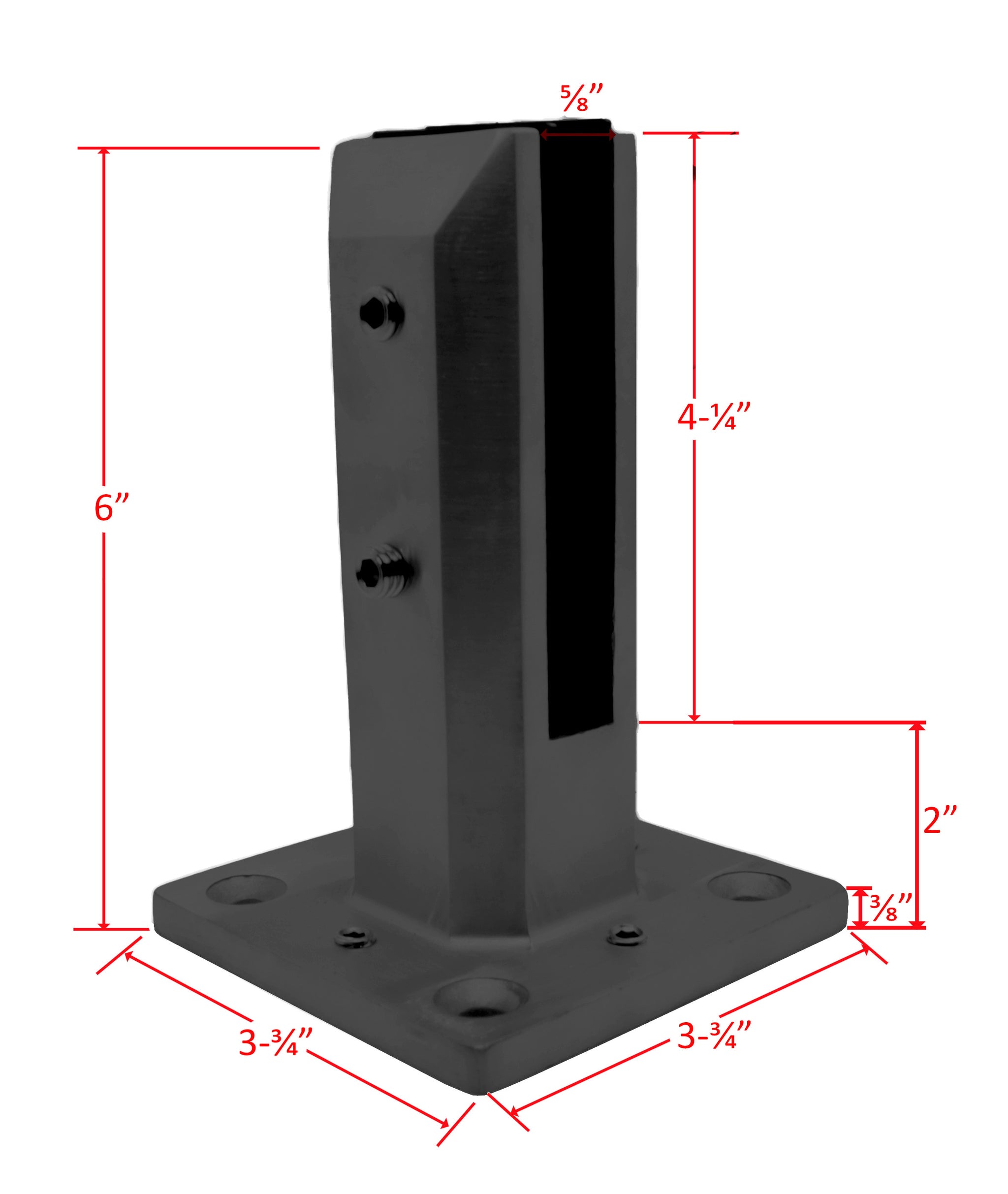 Matte Black Stainless Steel Glass Spigot with Leveling (G1100-BLK ...