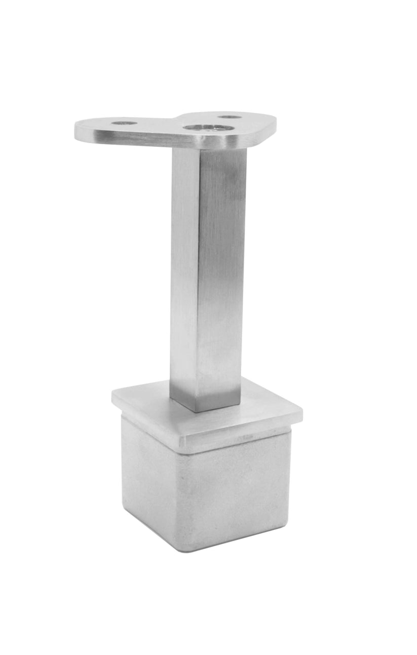 90 Degree Square Stem Post Handrail Bracket Stainless Steel for 1-1/2 ...