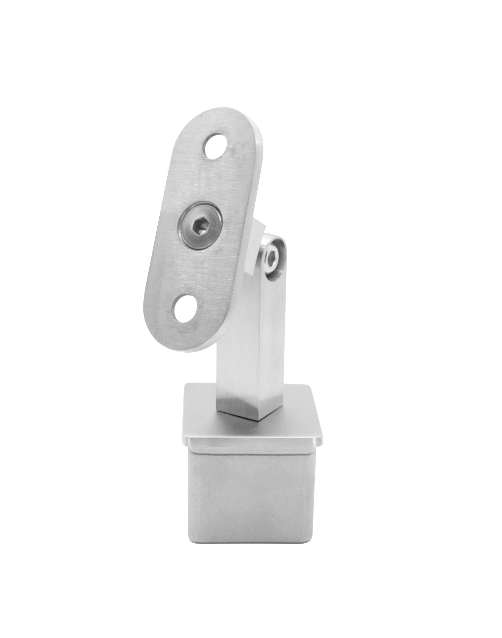 Adjustable Square Stem Post Handrail Bracket Stainless Steel for 1-1/2 ...