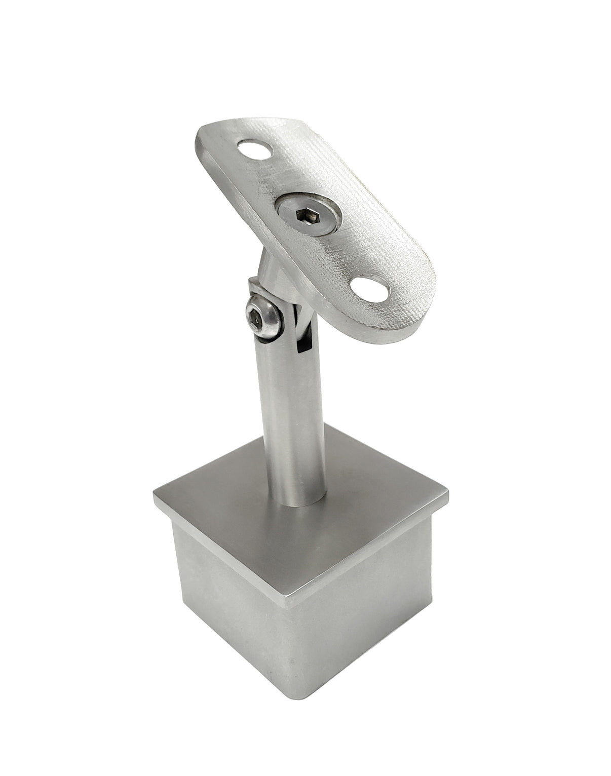 Adjustable Round Stem Post Handrail Bracket Stainless Steel for 2" Pos ...