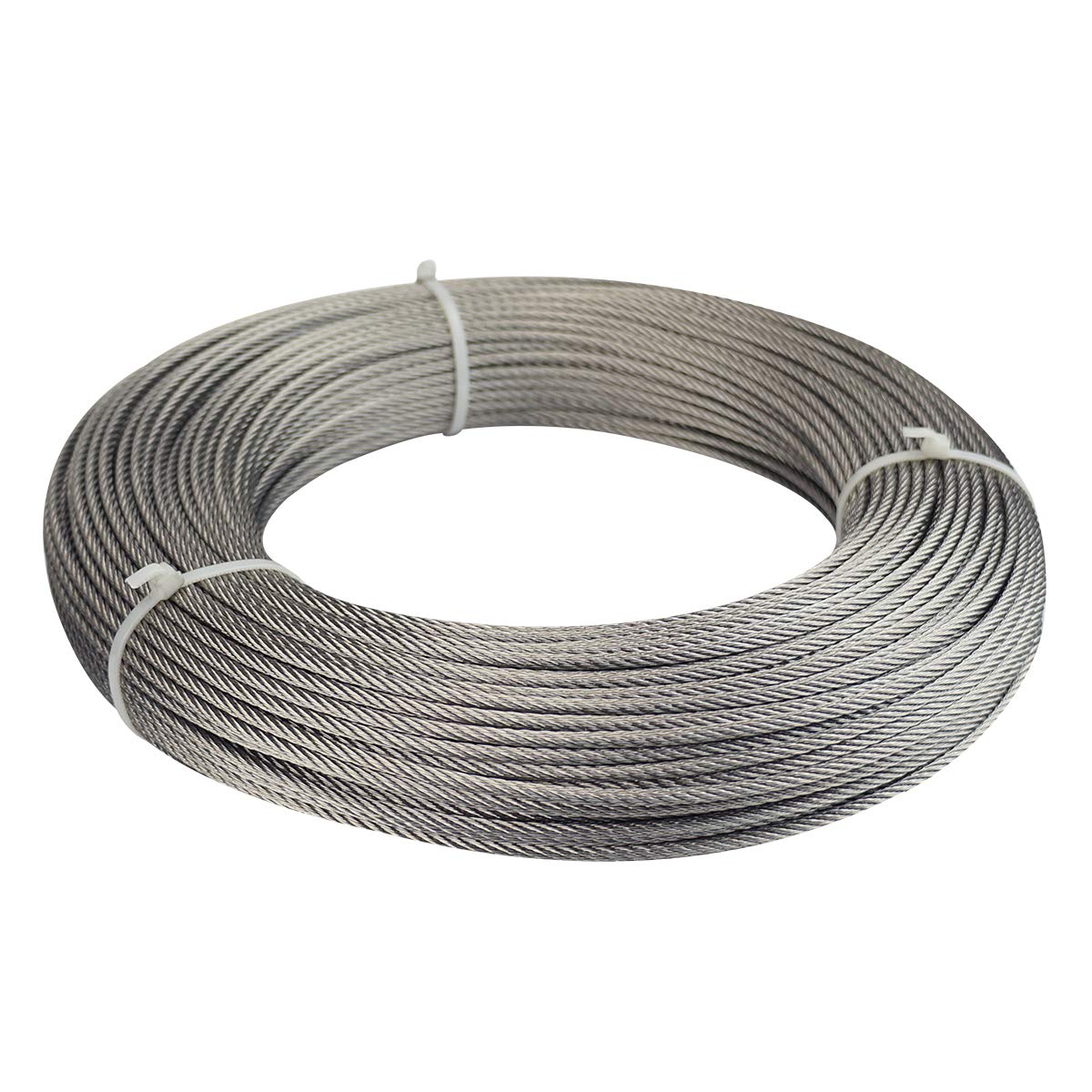 Stainless Steel Cable 1/8" 3/16" 1/4" Spool 316 gauge marine grade 1x19 ...